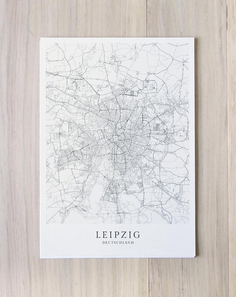 Leipzig Stadtkarte als Poster - SKANEMARIE – Skanemarie